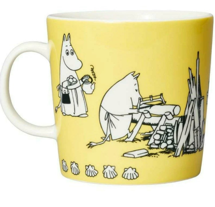 Mumin : Gul - Muminmugg Large 40 cl - Bokvännen