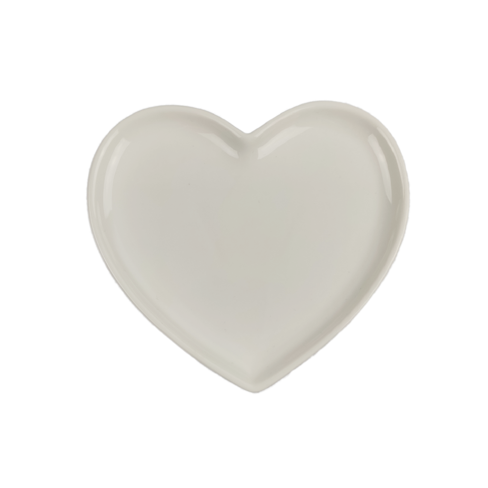 Porslins Tallrik Hjärtformad - 12 pack - JQ8.se