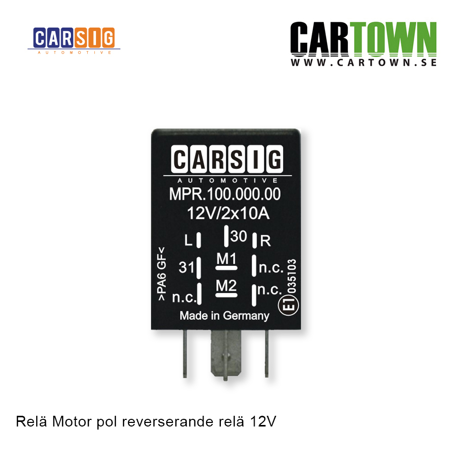 Relä Motor pol reverserande relä 12V - Cartown Sverige AB