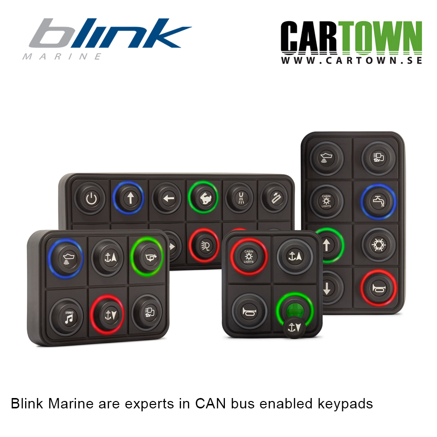Icons to Blink Marine CAN-Bus Buttons - Cartown Sverige AB