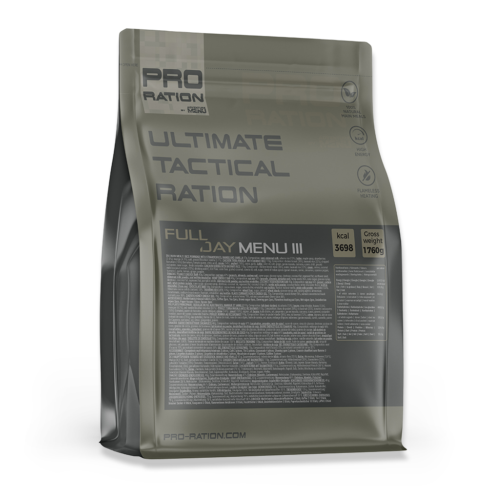 Pro Ration | Ultimate tactical ration Full-Day Menu Vegetarian | MRE ...