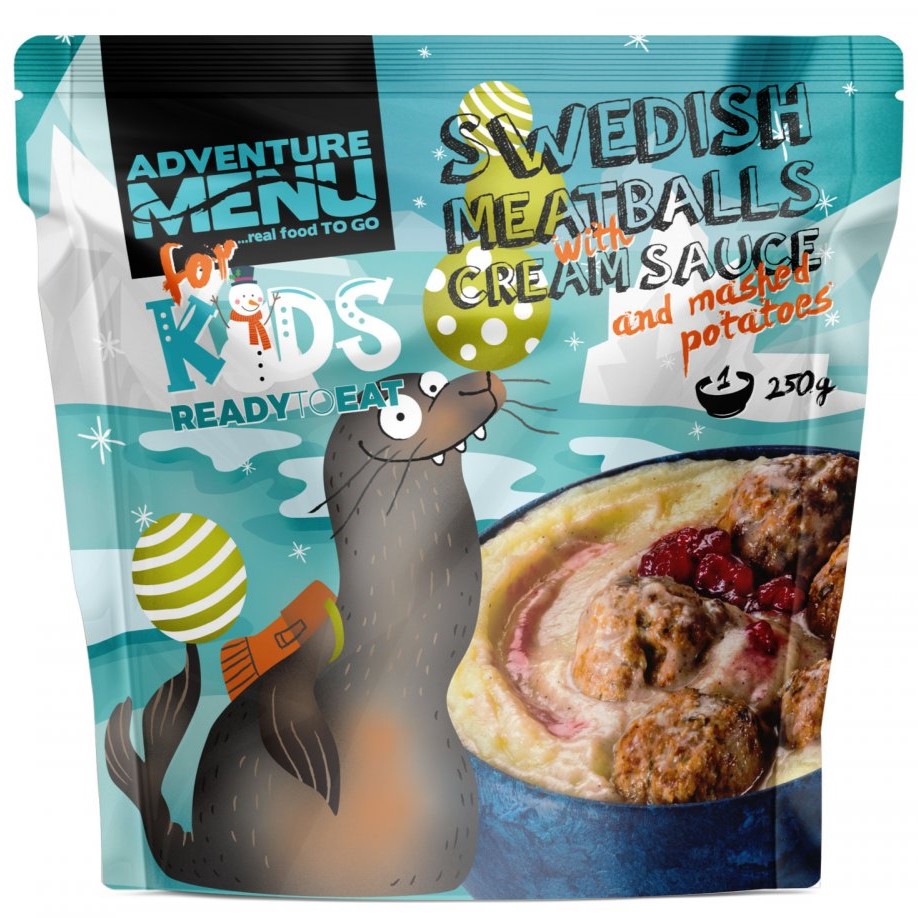 Adventure Menu | Swedish Meatballs with Cream Sauce and Mashed Potatoes ...