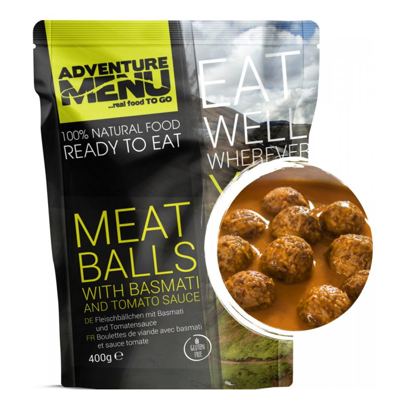 Adventure Menu Meatballs with basmati and tomato sauce | MRE - The ...