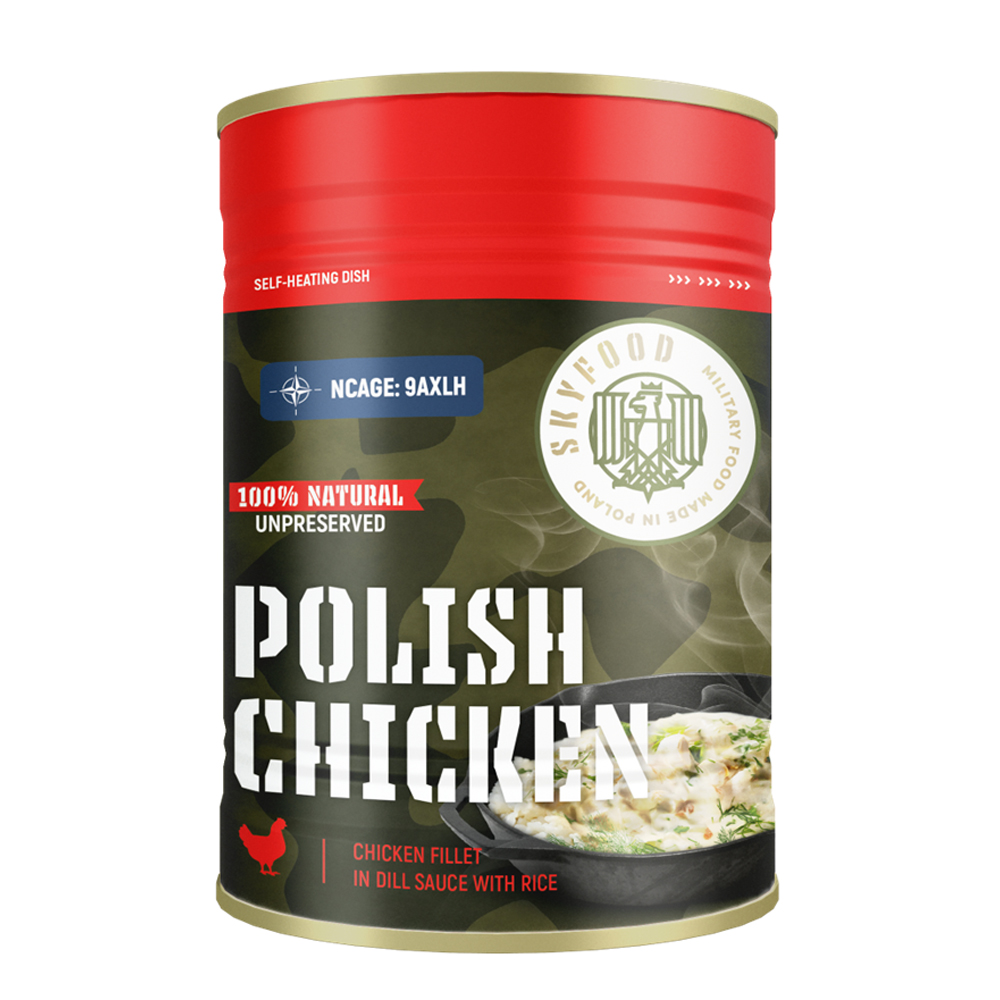 Sky Food | Polish Chicken Självvärmande Konserv | MRE | 400g - The ...