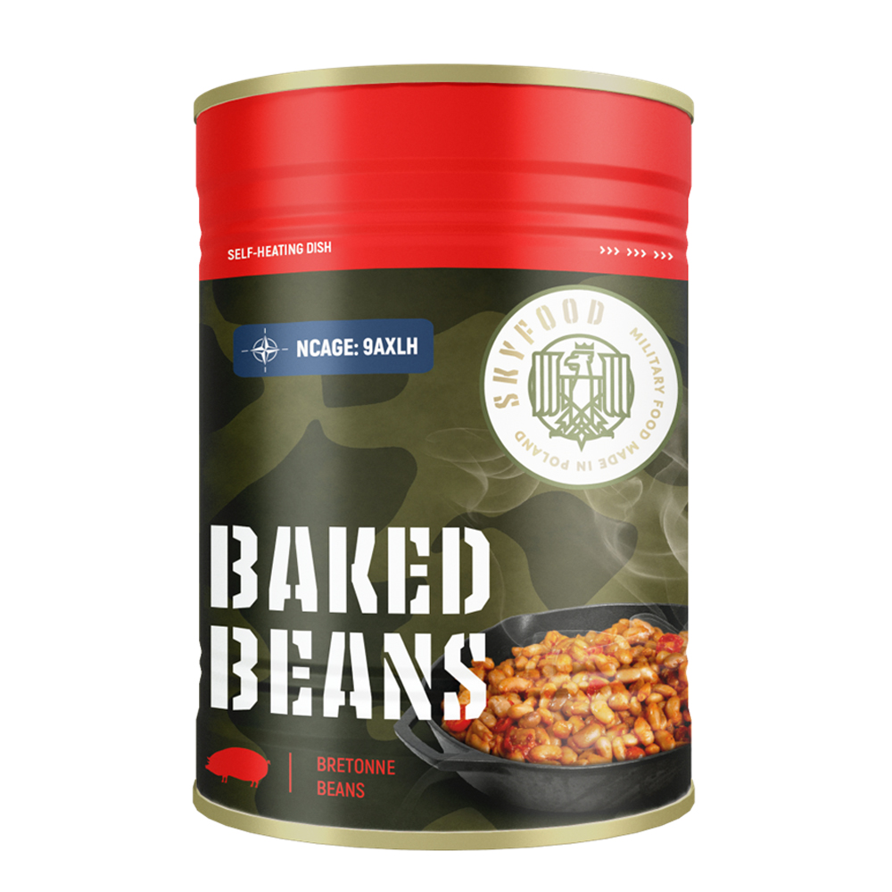 Sky Food | Baked Beans With Sasuage Self-Heating Can | MRE - The ...