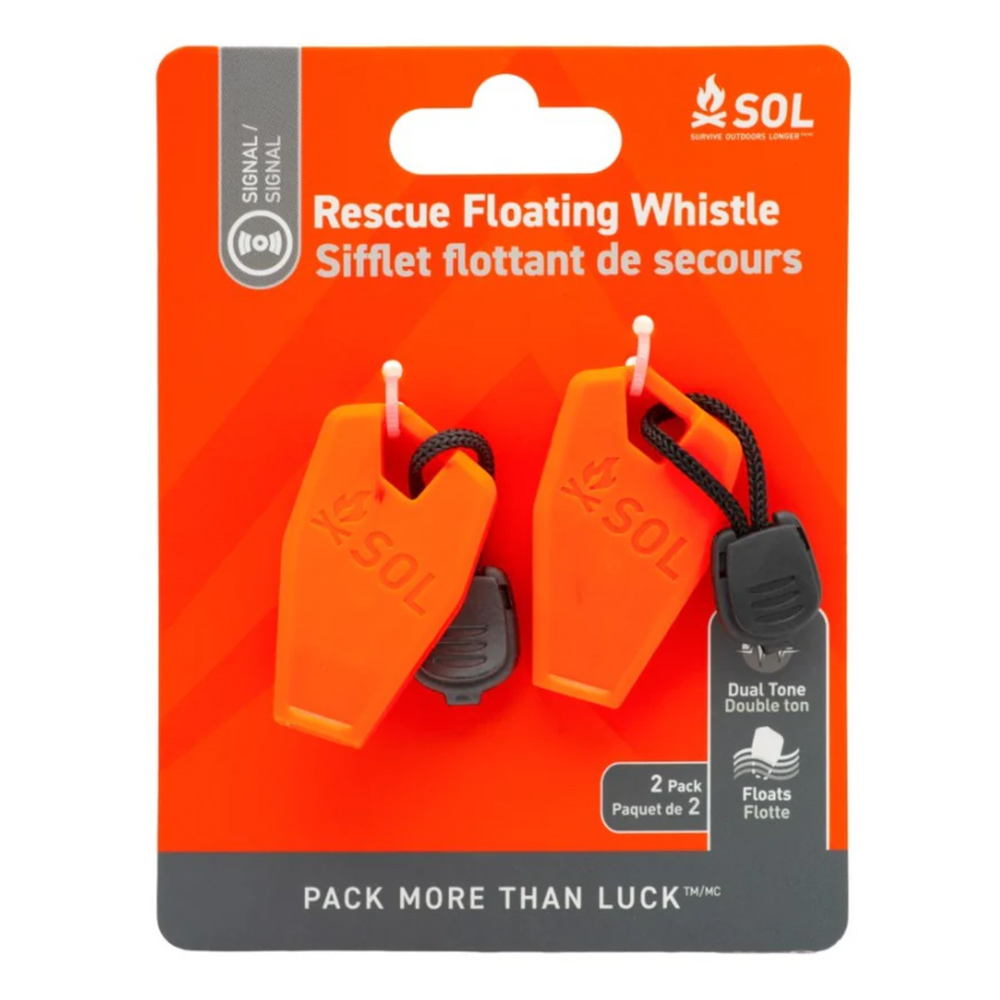 SOL Rescue Floating Whistle 2-Pack - The General Prepper