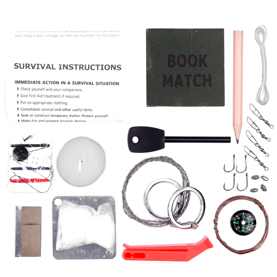 Combat survival kit waterproof - Green - The General Prepper