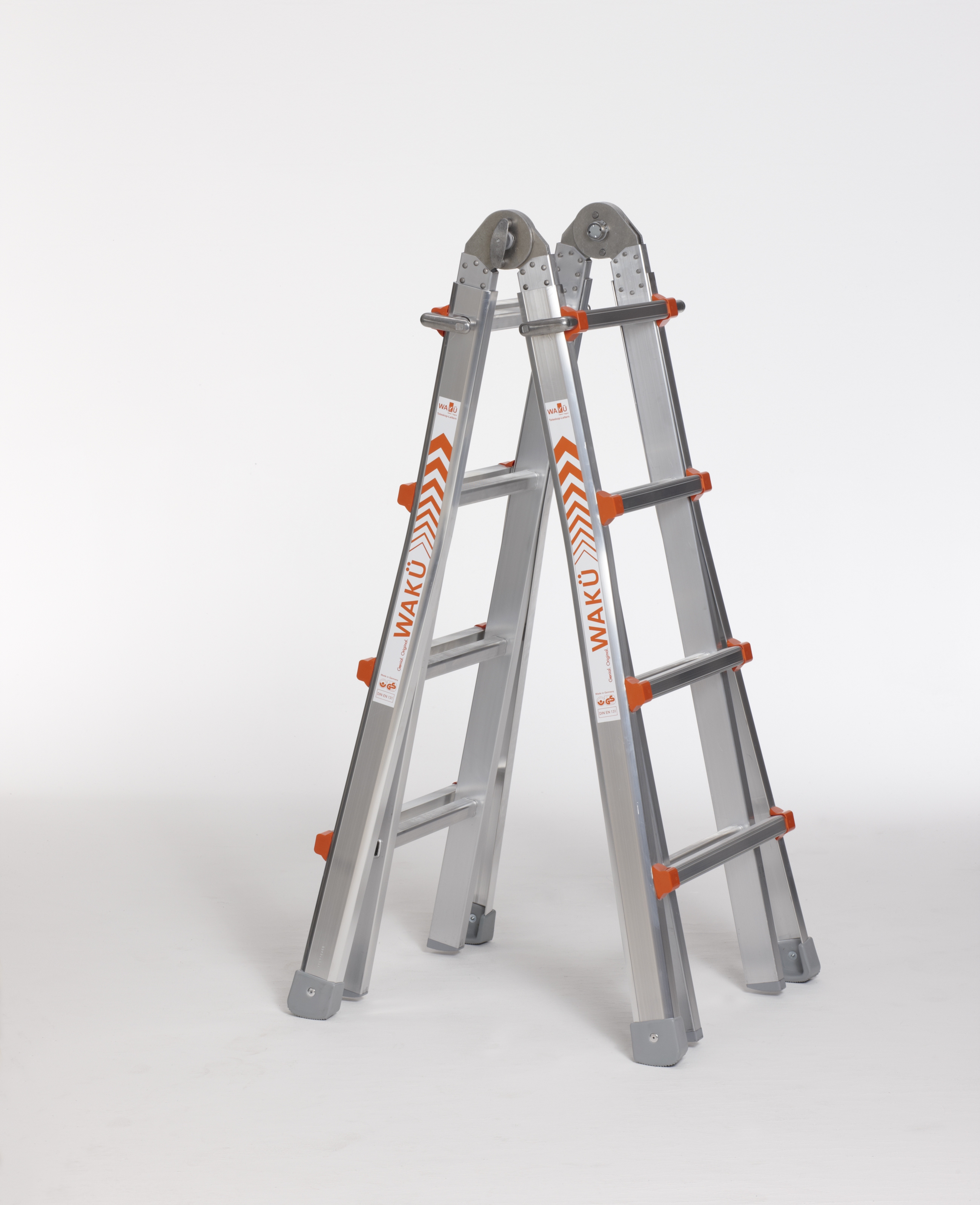 Stegmannen.se - Wakü Teleskopic Combination Ladder 4,2m, with legs