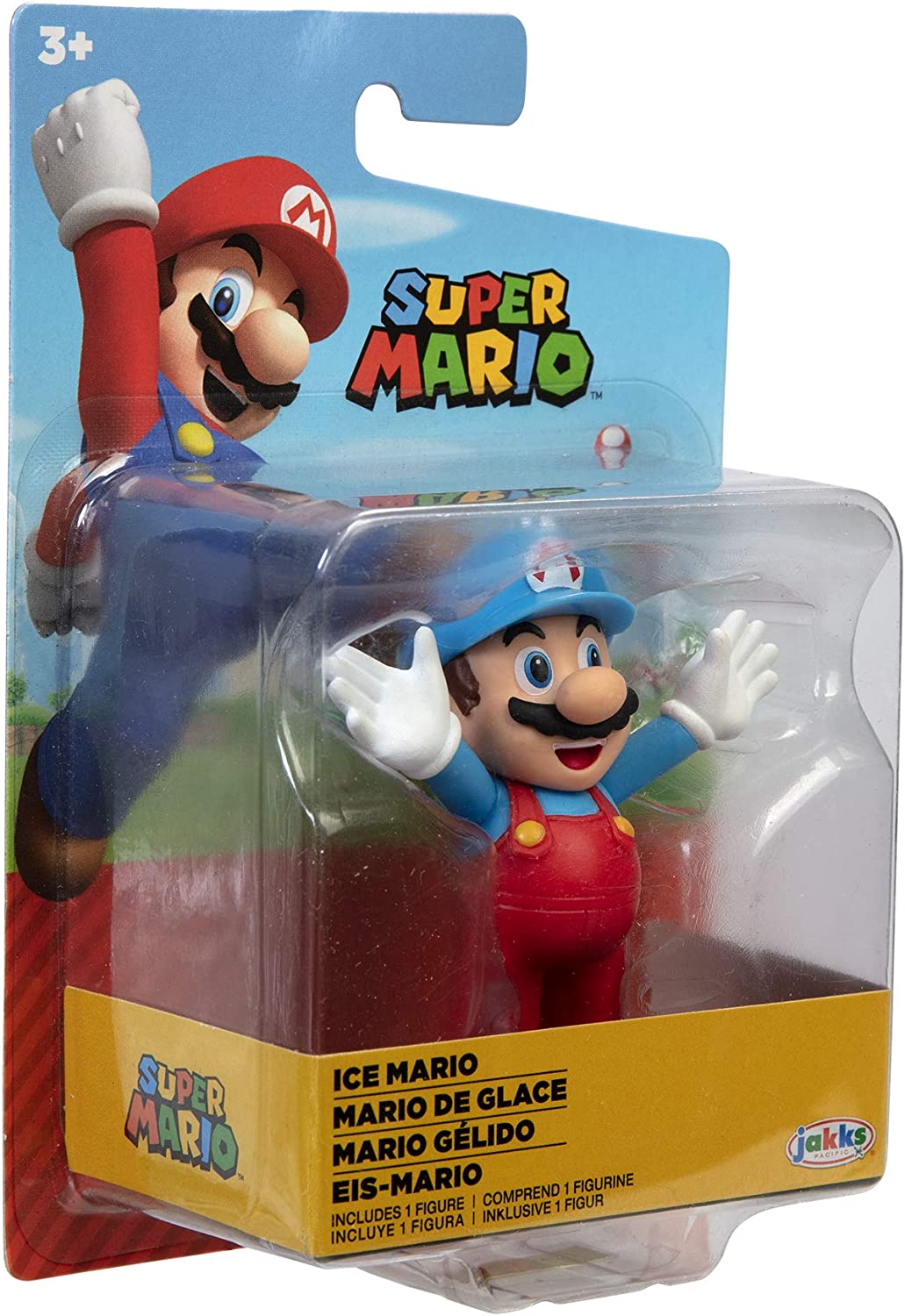 Super Mario Action Figure Ice Open Arms Mario Carsmästaren