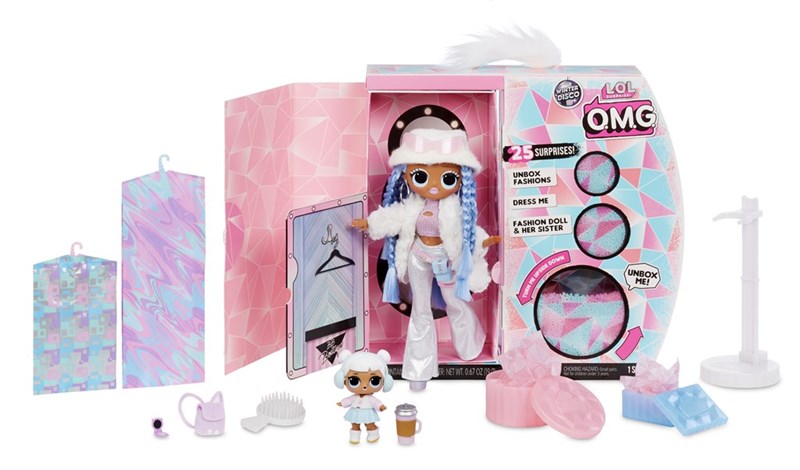 L.O.L. Surprise! O.M.G. Winter Disco Snowlicious Fashion Doll & Sister ...