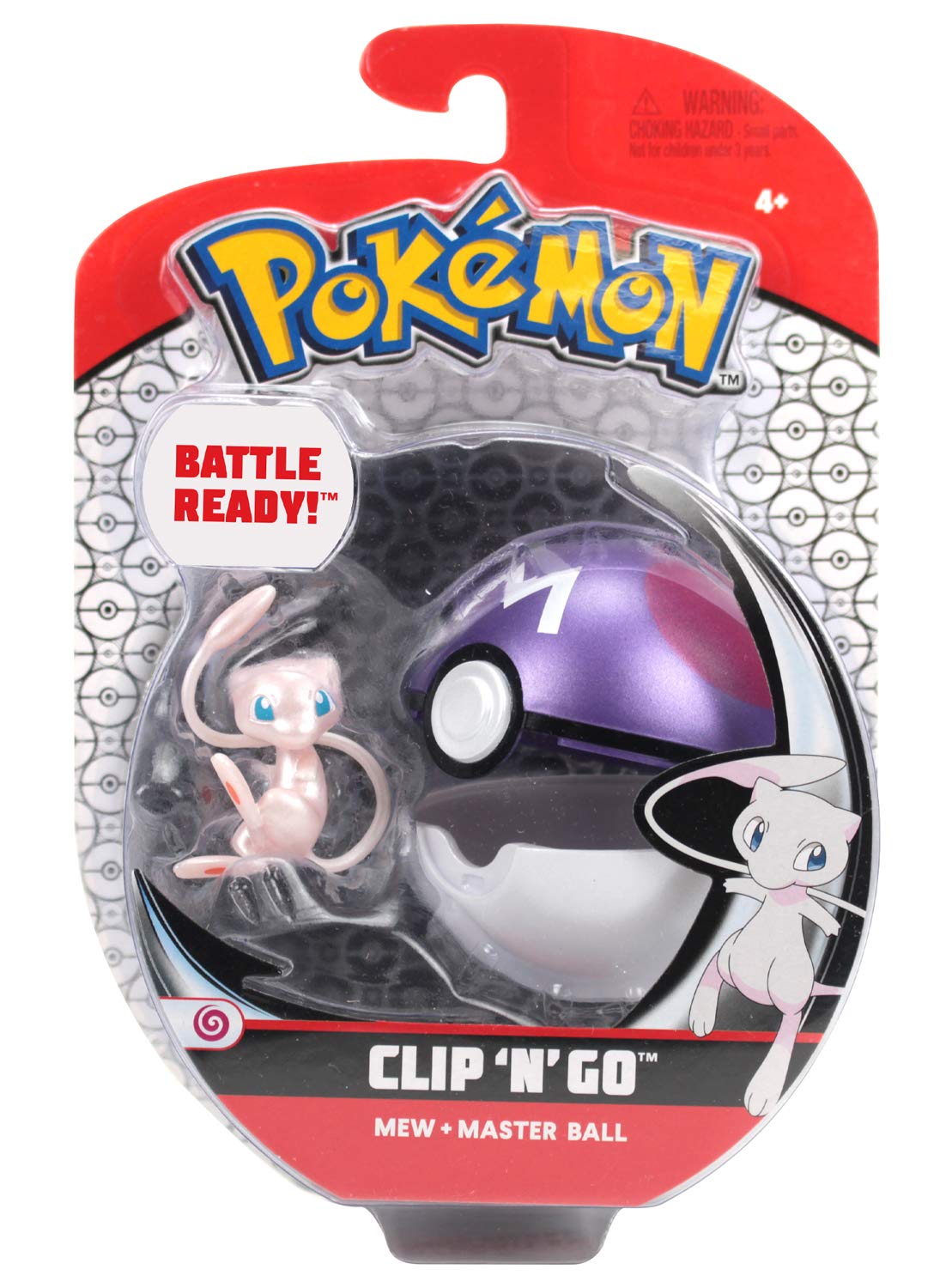 Pokemon Clip N Go Mew & Master Ball - Carsmästaren