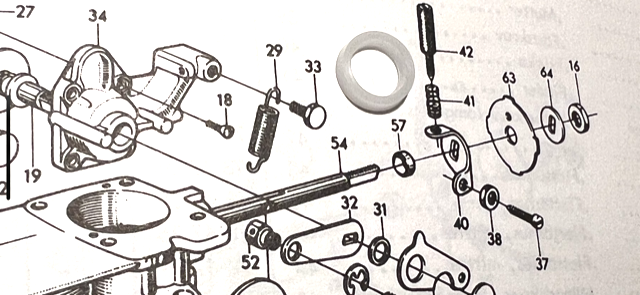 Solex 34 throttle shaft seal - Classic Saab Racing