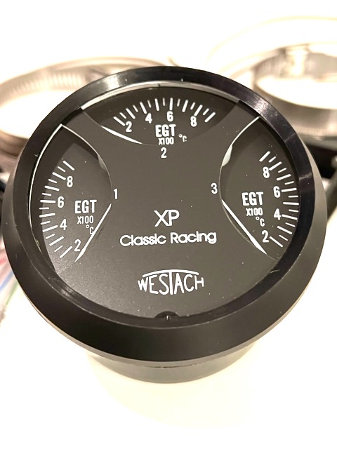 Triple Exhaust temperature gauge - Classic Saab Racing