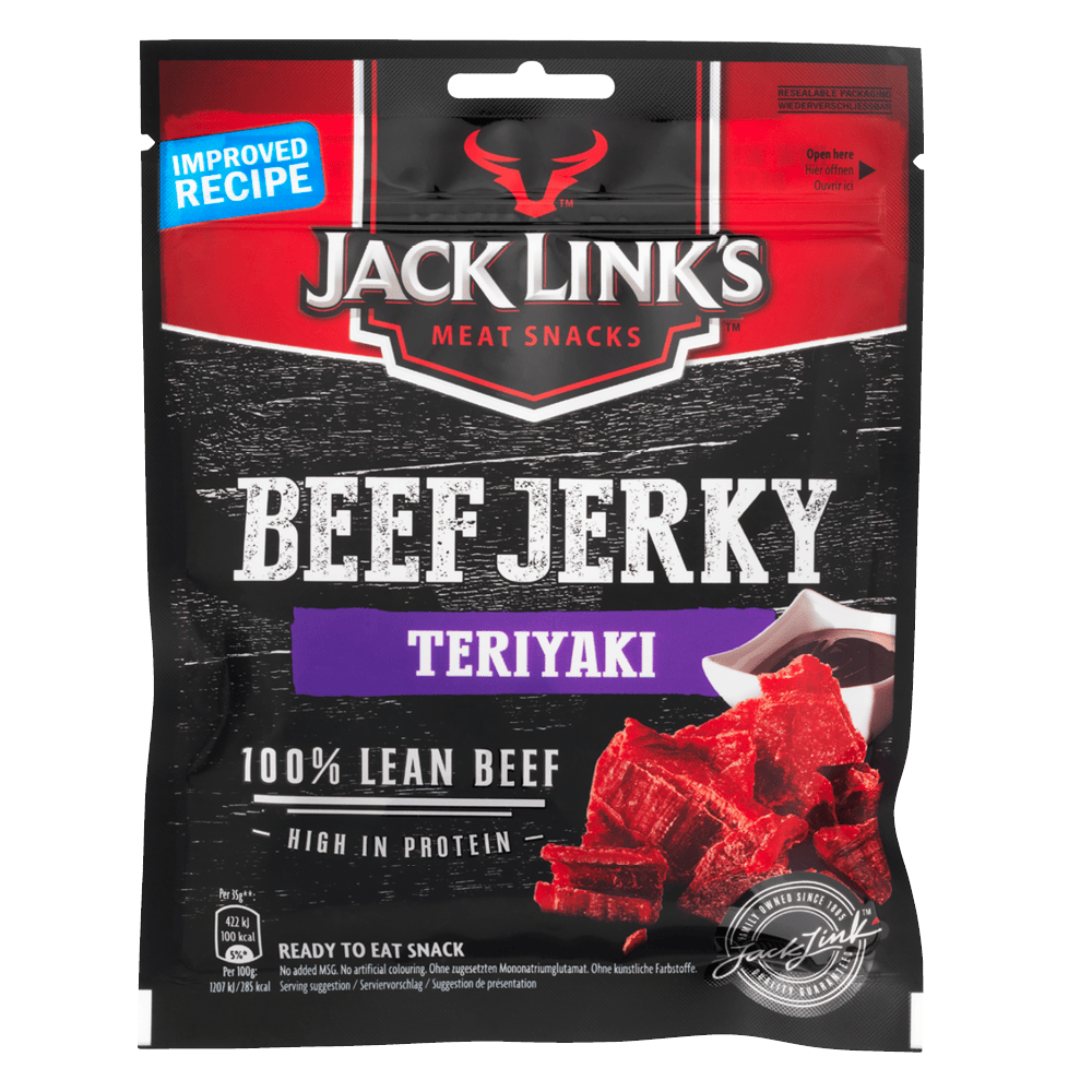 Jack Link's Teriyaki Beef Jerky (60 g) - Tasty America- American Candy ...