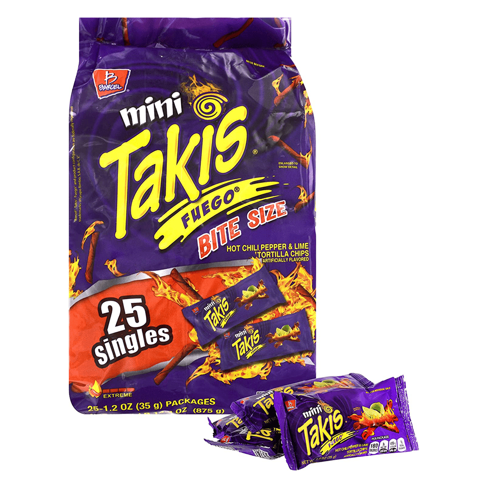 Takis Fuego Mini 25-pack (875 g) - Tasty America- American Candy ...