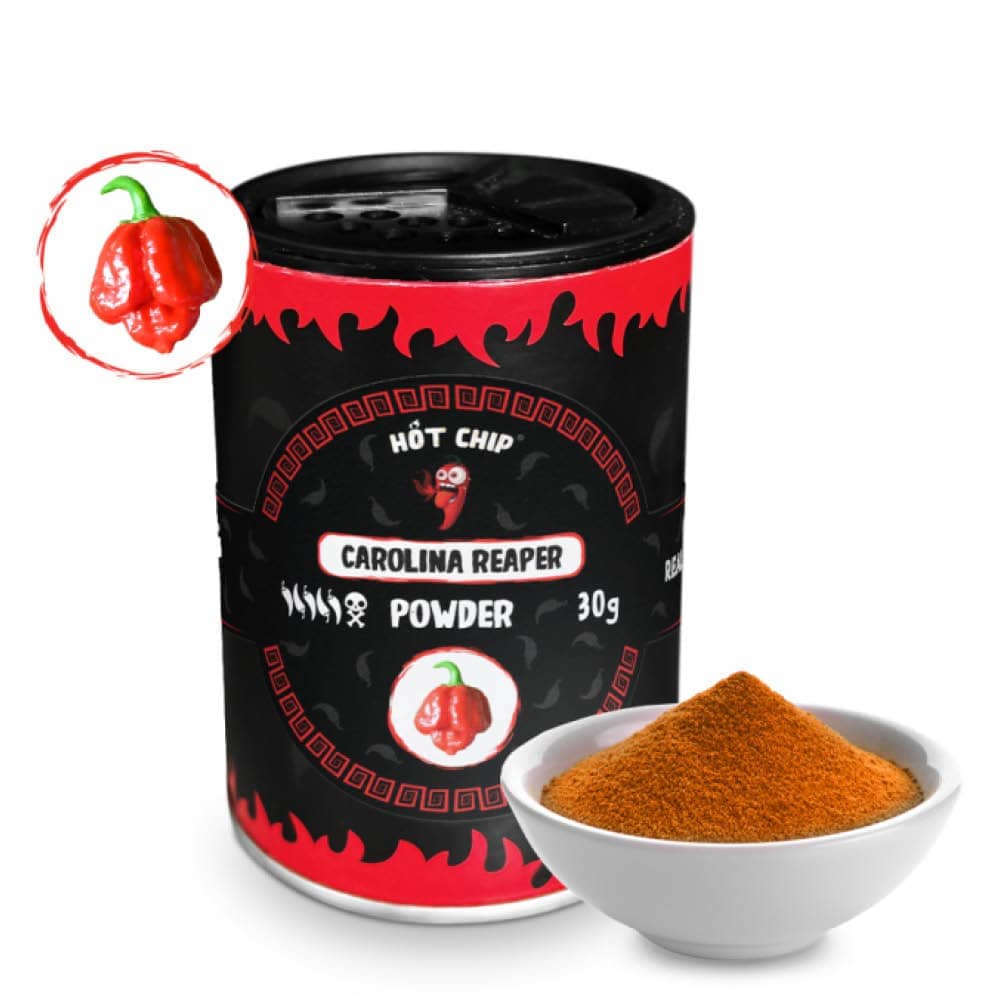 Hot Chip Carolina Reaper Chili Powder (30 g) - Tasty America ...