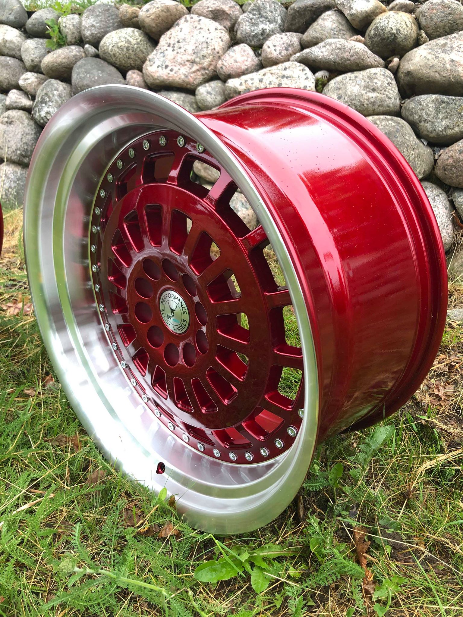 59°North Wheels D-007 9,5x19" ET25 5x114,3/5x120 Candyred/polished - 59 ...
