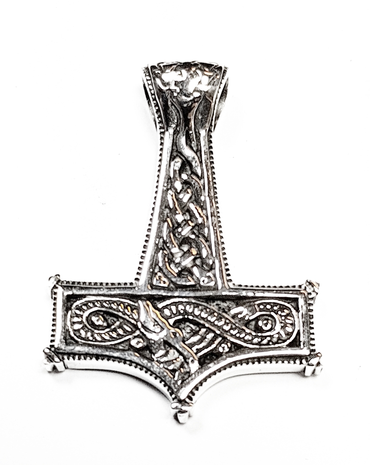 Earth Temple Exchange - Viking Drake Tors hammare Silver
