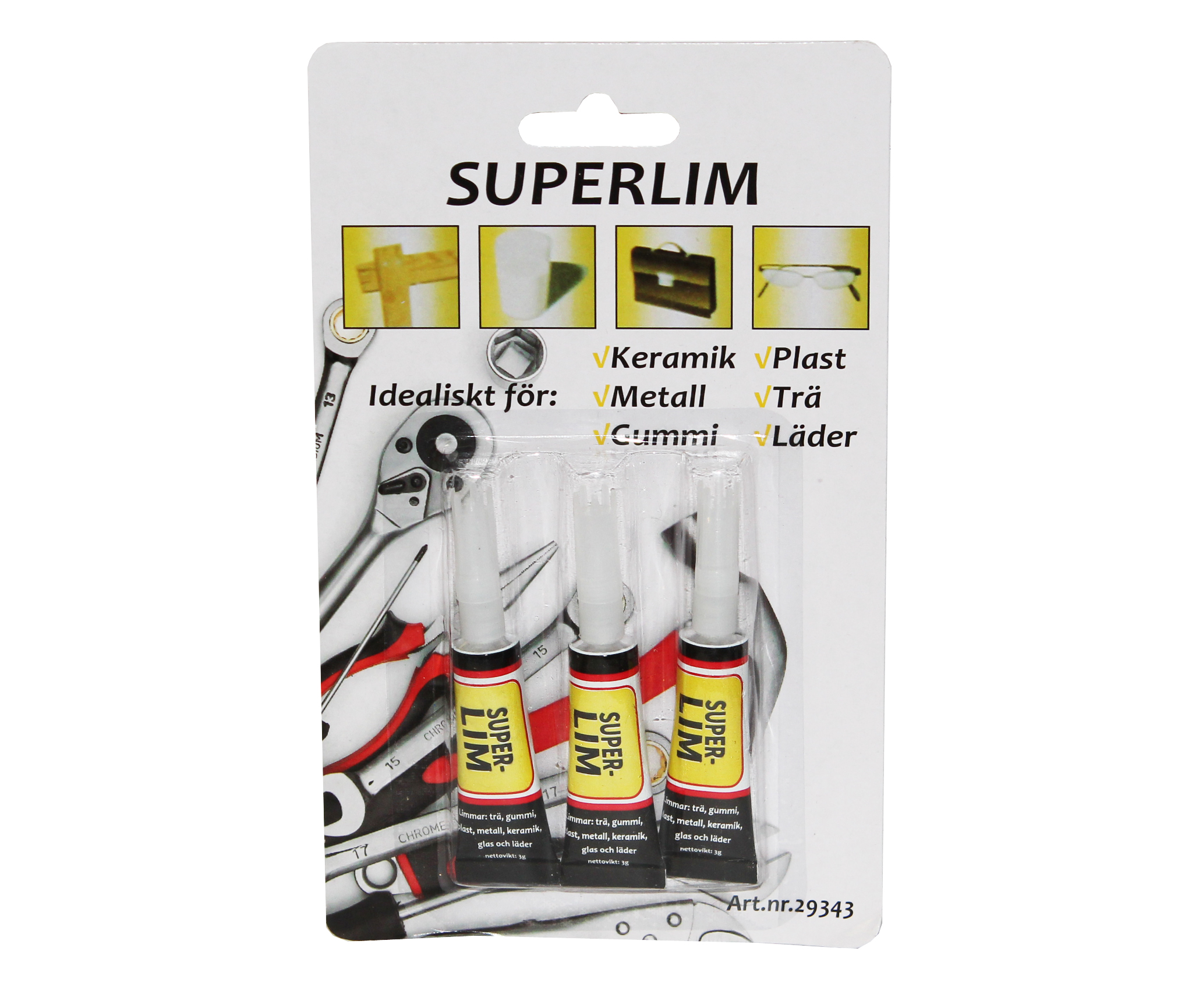 Superlim, 3 g, 3-pack - FLAMECLUB SWEDEN AB