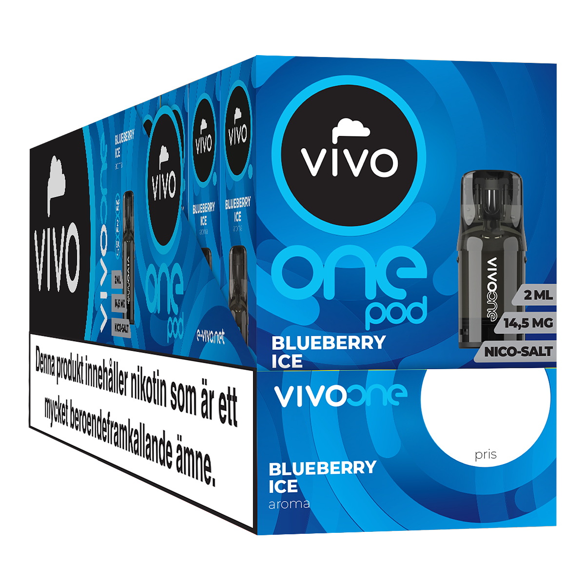 Vivo ONE POD BLUEBERRY ICE 14 mg - FLAMECLUB SWEDEN AB