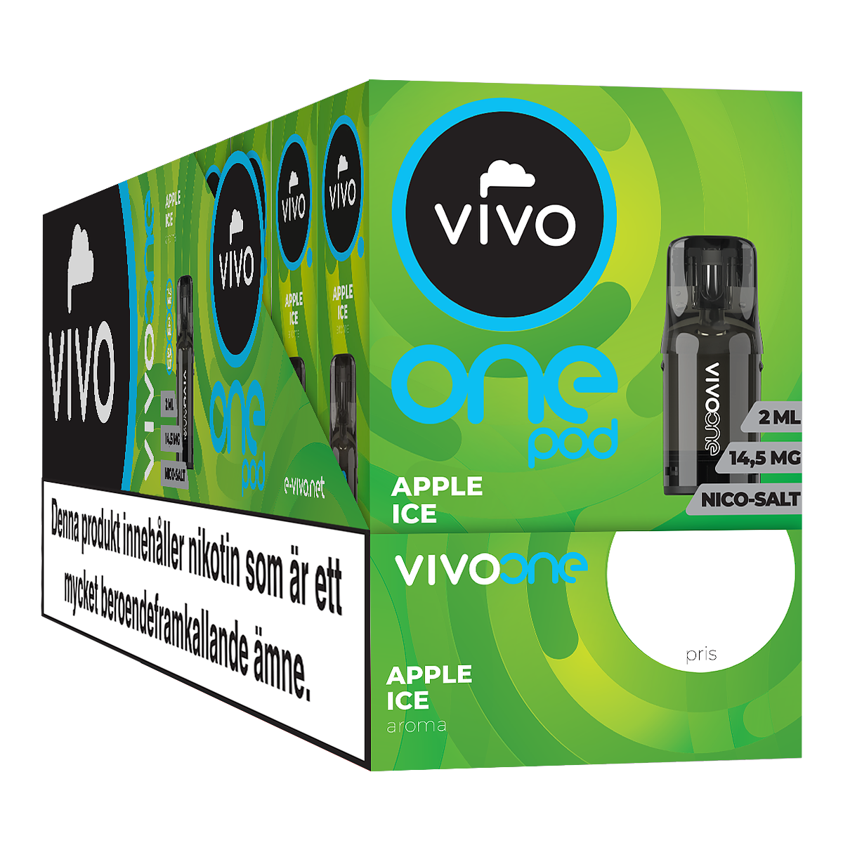 Vivo ONE POD APPLE ICE 14 mg - FLAMECLUB SWEDEN AB