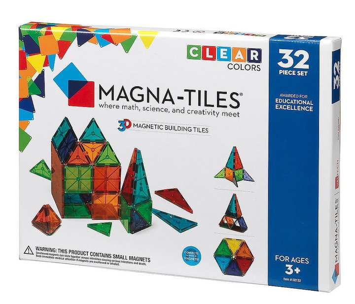 Magna-tiles 32 pcs Clear Color - Kalikå - Toysforever
